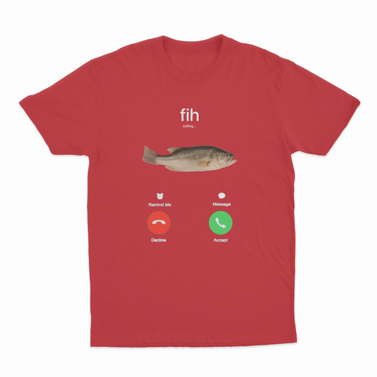Fih Phone Call T-Shirt | Surreal Fish Tee | Illegal Shirts